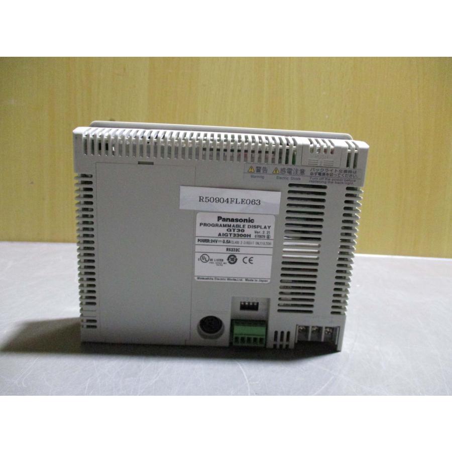 中古 Panasonic GT30 AIGT3300H プログラマブル表示器 PROGRAMMABLE DISPLAY＜通電OK ...