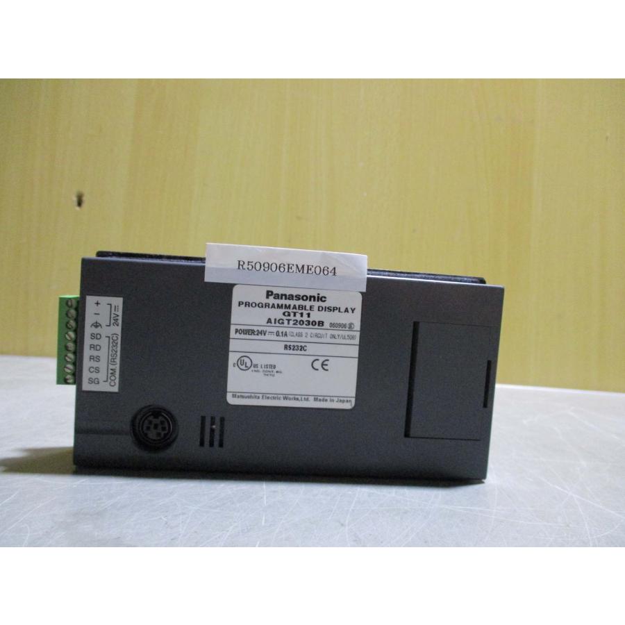 中古 PANASONIC PROGRAMMABLE DISPLAY GT11 AIGT2030B 通電OK(R50906EME064 ...