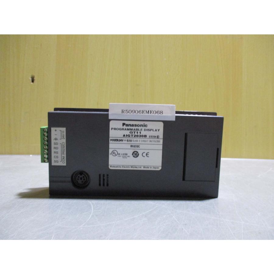中古 PANASONIC PROGRAMMABLE DISPLAY GT11 AIGT2030B 通電OK(R50906EME068 ...