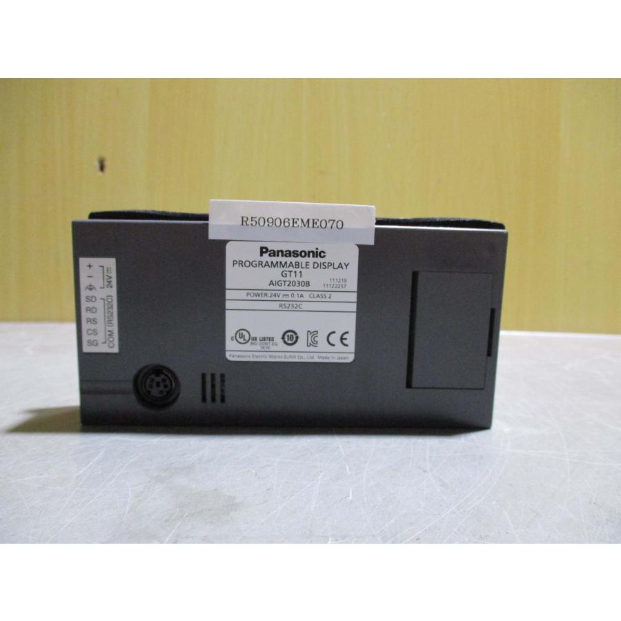 中古 PANASONIC PROGRAMMABLE DISPLAY GT11 AIGT2030B 通電OK(R50906EME070 ...