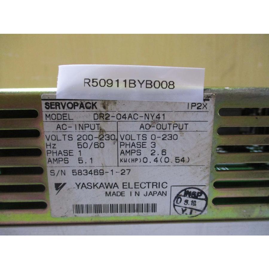 中古 YASKAWA 安川電機 SERVOPACK DR2-04AC-NY41 400W(R50911BYB008) : growdetrading Yahoo!ショップ - 通販 ...