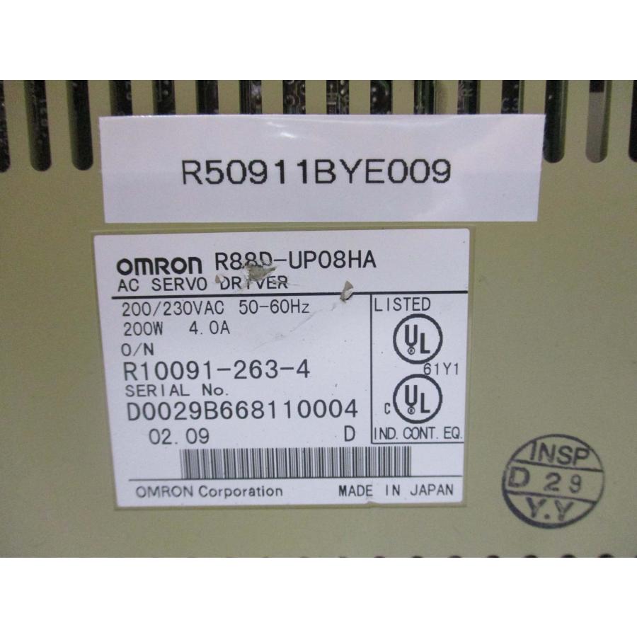 中古 OMRON AC SERVO DRIVER R88D-UP08HA サーボドライバー(R50911BYE009) : growdetrading Yahoo!ショップ - 通販 ...