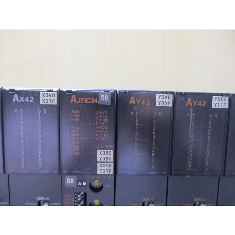 中古 MITSUBISHI AY42*5 AJ71C24 AX42*2 A3NCPU A61P(R50914BJC002 ...