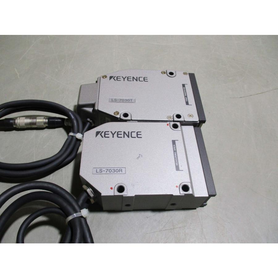 中古 KEYENCE HIGH-ACCURACY CCD MICROMETER LS-7000 デジタル寸法測定器/ センサヘッド LS ...