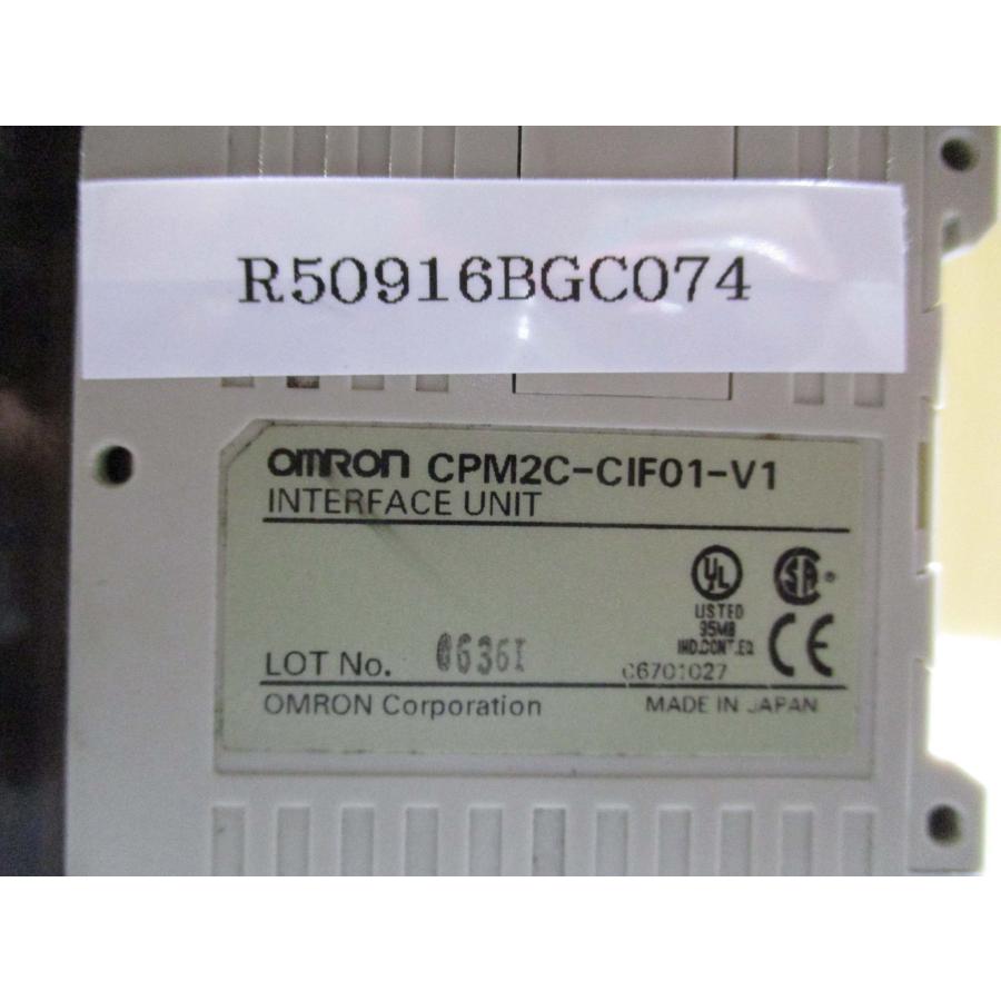 中古 OMRON INTERFACE UNIT CPM2C-CIF01-V1(R50916BGC074) : growdetrading Yahoo!ショップ - 通販 - Yahoo!ショッピング