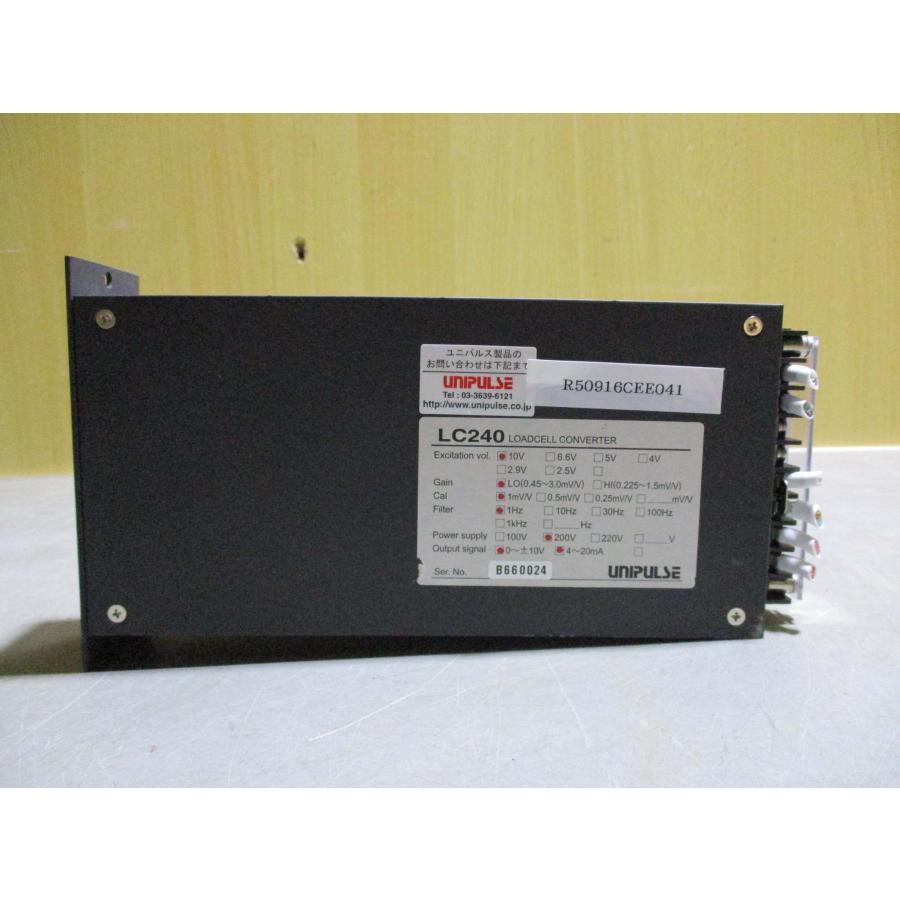 中古 UNIPULSE LOAD-CELL CONVERTER LC-240 低ドリフト・低ノイズロードセルコンバータ ...