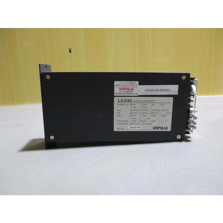 中古 UNIPULSE LOAD-CELL CONVERTER LC-240 低ドリフト・低ノイズロードセルコンバータ ...