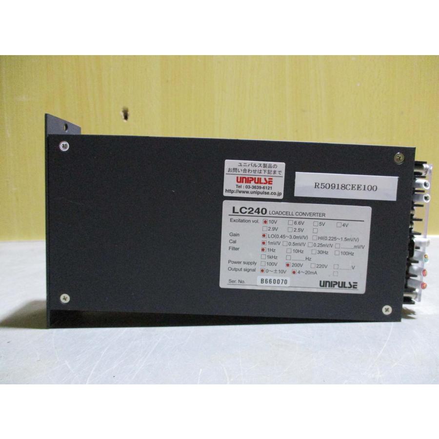 中古 UNIPULSE LOAD-CELL CONVERTER LC-240 低ドリフト・低ノイズロードセルコンバータ ...