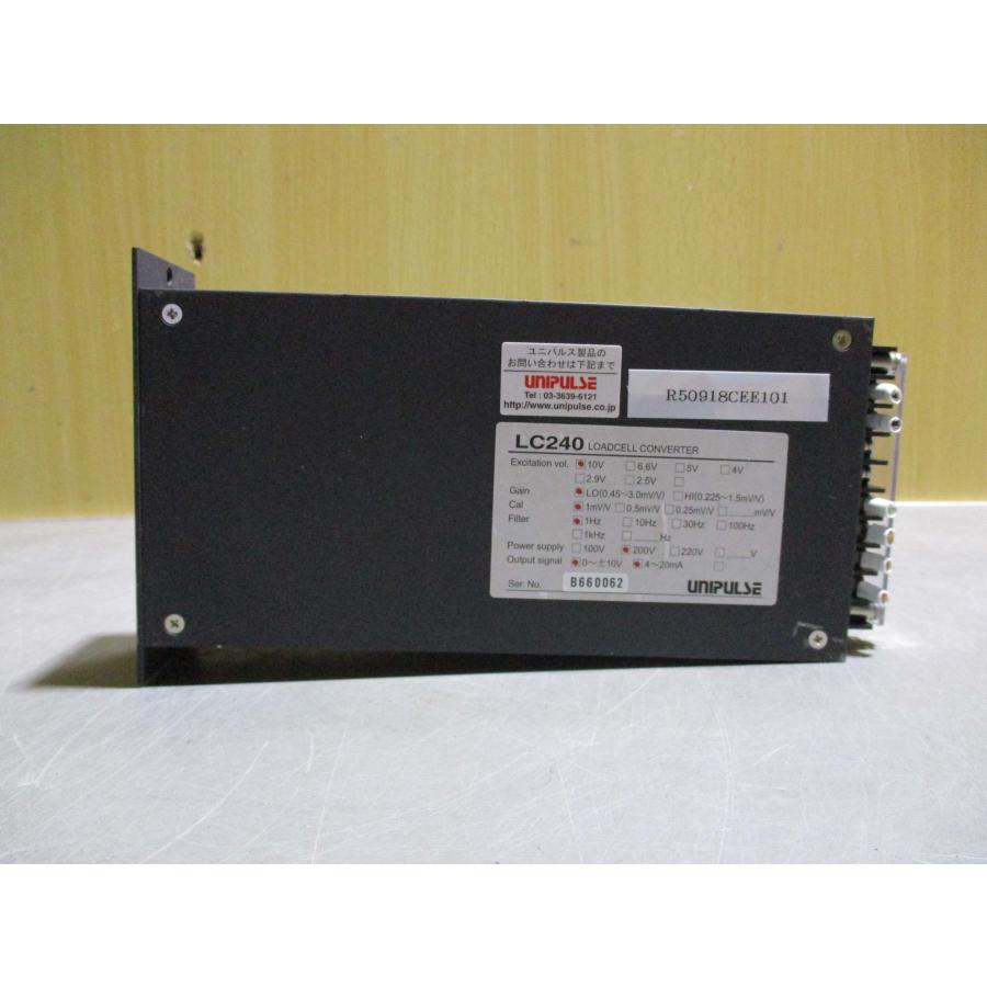 中古 UNIPULSE LOAD-CELL CONVERTER LC-240 低ドリフト・低ノイズロードセルコンバータ ...
