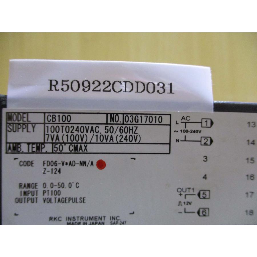 中古 RKC TEMPERATURE CONTROLLER CB100 温度調節器 2個 (R50922CDD031 ...