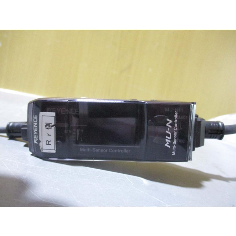 中古 KEYENCE IO-LINK LR-W500C ホワイトスポット光電センサ /MU-N11 センサコントローラ ...
