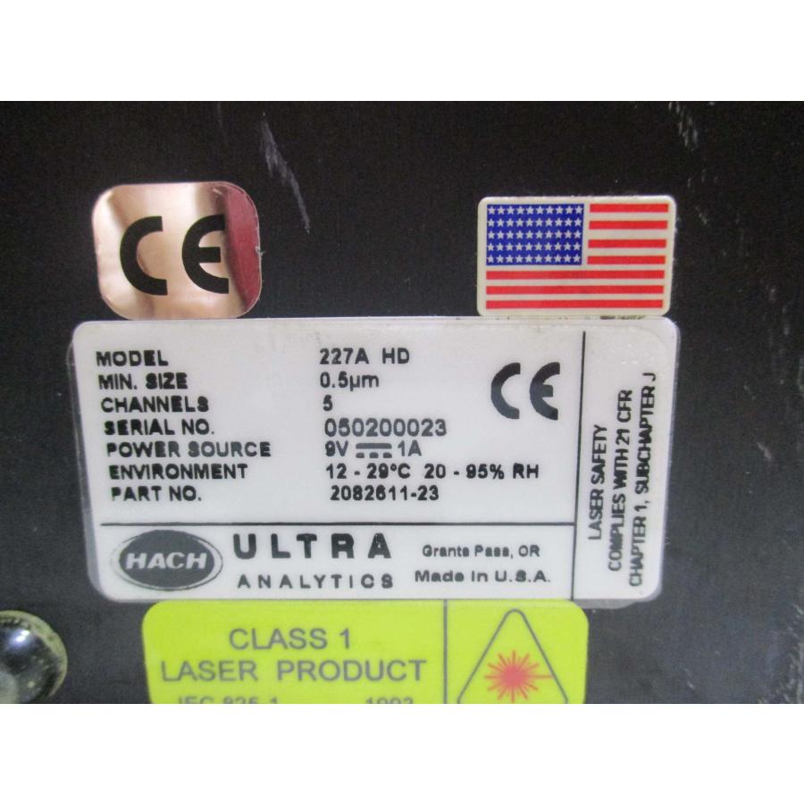 中古 HACH ULTRA MET ONE LASER PARTICLE COUNTER 227A HD レーザーパーティクルカウンター ...