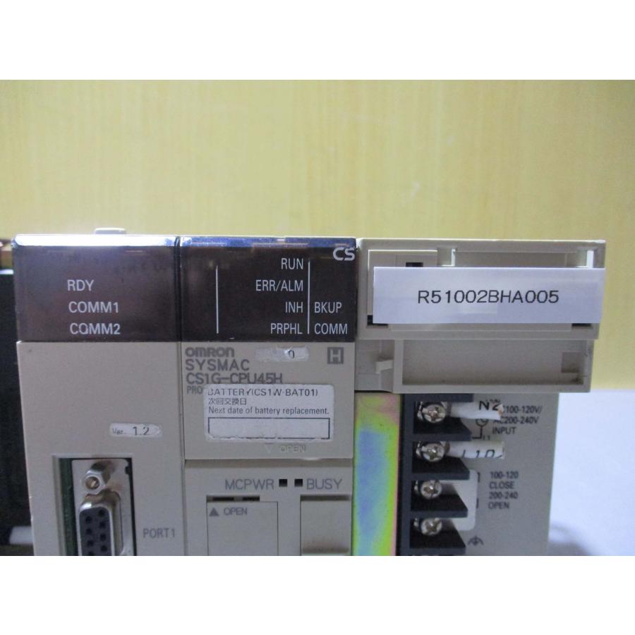 中古 OMRON POWER SUPPLY UNIT C200HW-PA204/CS1W-BC053/CS1G-CPU45H/OD211/ID211/AD041-V1(R51002BHA005 ...