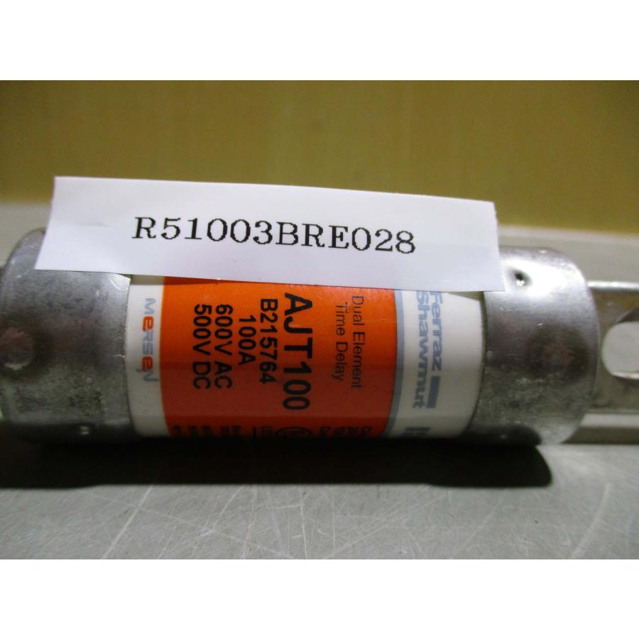 中古 Mersen DUAL EIEMENT TIME DELAY AJT100 600V 100A 遅延ヒューズ 5個 ...