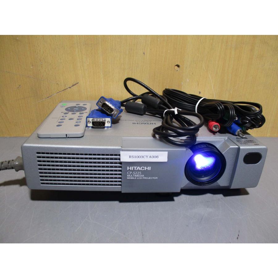 中古 HITACHI MULTIMEDIA MOBILE LCD PROJECTOR CP-S225J 液晶プロジェクター 通電OK ...