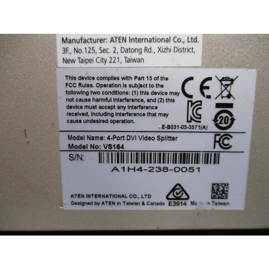 中古 ATEN 4 PORT DVI VIDEO SPLITTER VS-164 4ポートDVI分配器 中古 ATEN 4 PORT DVI VIDEO SPLITTER VS-164 4ポートDVI分配器