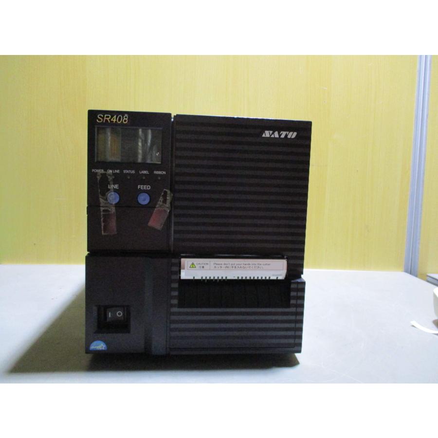中古 SATO BARCODE PRINTER SR408+CT-2/AC ADAPTOR DR400A (R51019MQB003 ...