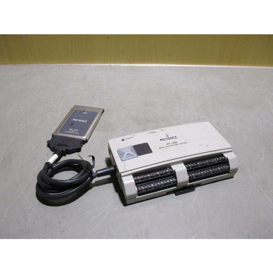 中古 KEYENCE キーエンス NR-250 PCカード型温度データ収集システム (R51115ANE030 ...