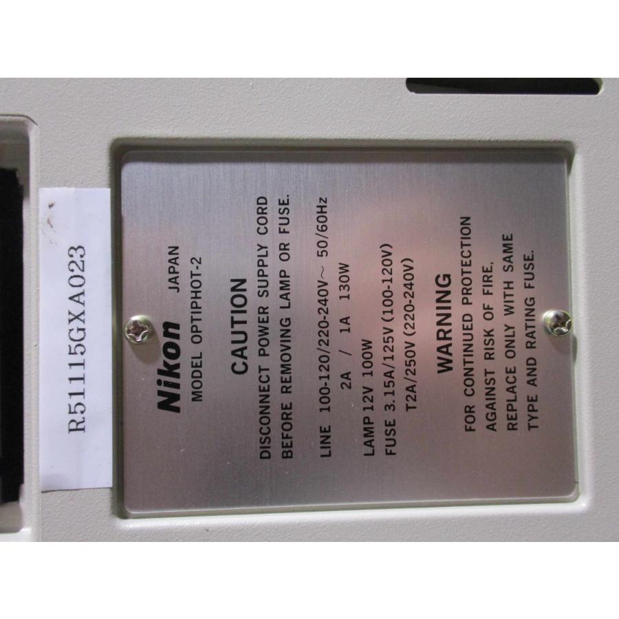 中古 NIKON OPTIPHOT-2 生物顕微鏡 / Nikon 346158 M Plan 10 339190 5/ ＜通電OK ...