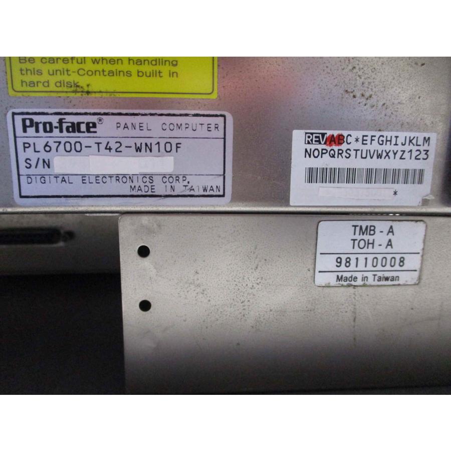 中古 Pro-face PANEL COMPUTER PL6700-T42-WN10F(R60206FLD013) : growdetrading Yahoo!ショップ - 通販 ...