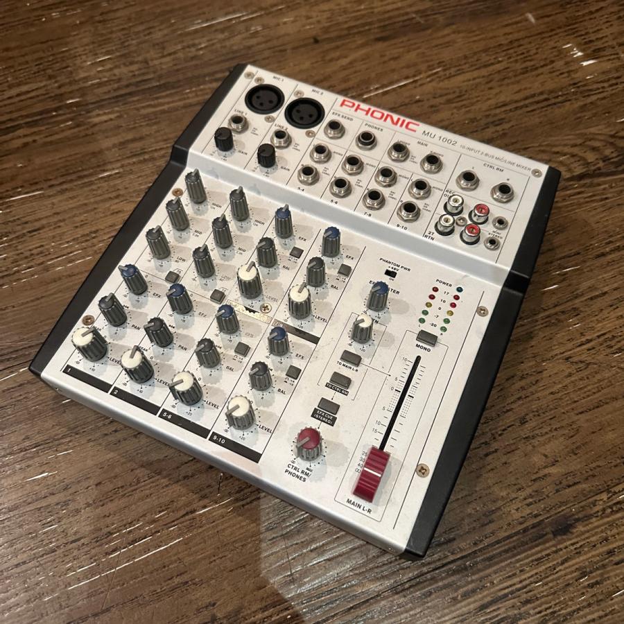 Phonic MU1002 Analog Mixer フォニック ミキサー -a007 : GrunSound Yahoo!店 - 通販 ...