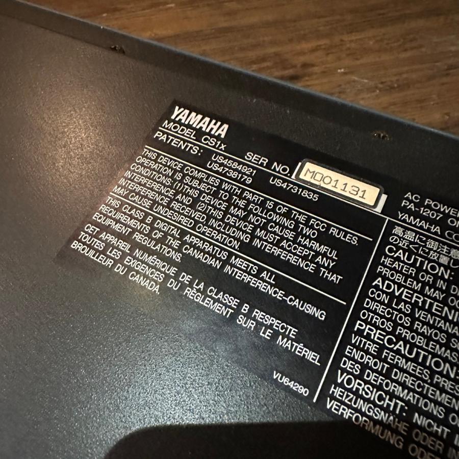 YAMAHA Yamaha CS1X Synthesizer ヤマハ シンセサイザー -a034 YAMAHA Yamaha CS1X Synthesizer ヤマハ シンセサイザー -a034