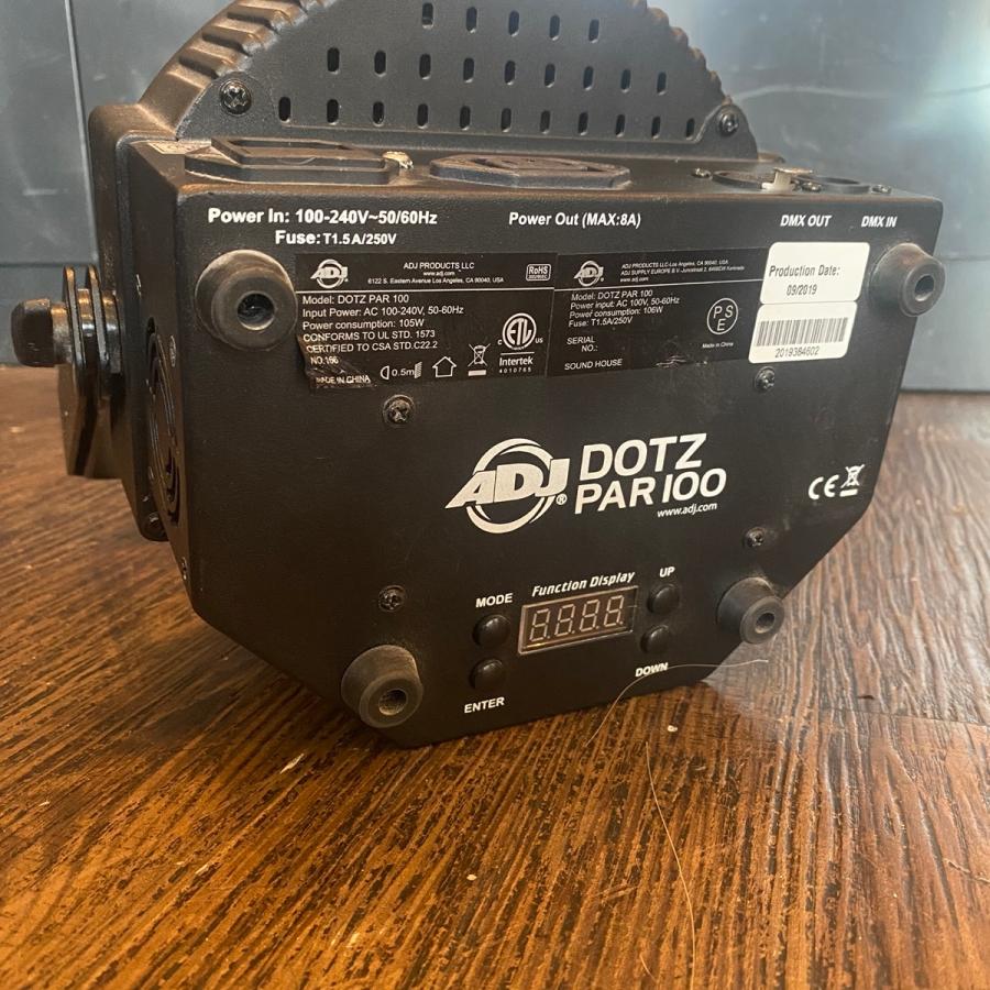 ADJ DOTZ PAR 100 アメリカンディージェー 舞台照明 -c133 : GrunSound Yahoo!店 - 通販 ...