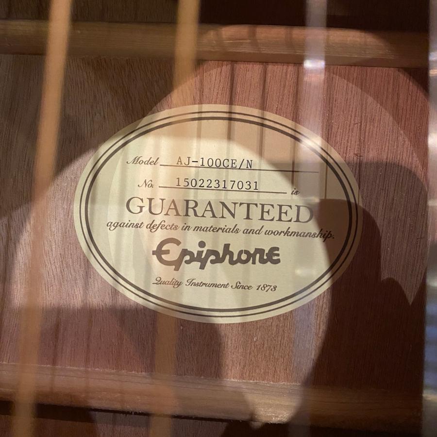 Epiphone AJ-100CE 2015年 Electric Acoustic Guitar エピフォン エレクトリック アコースティックギター -c532 : GrunSound ...