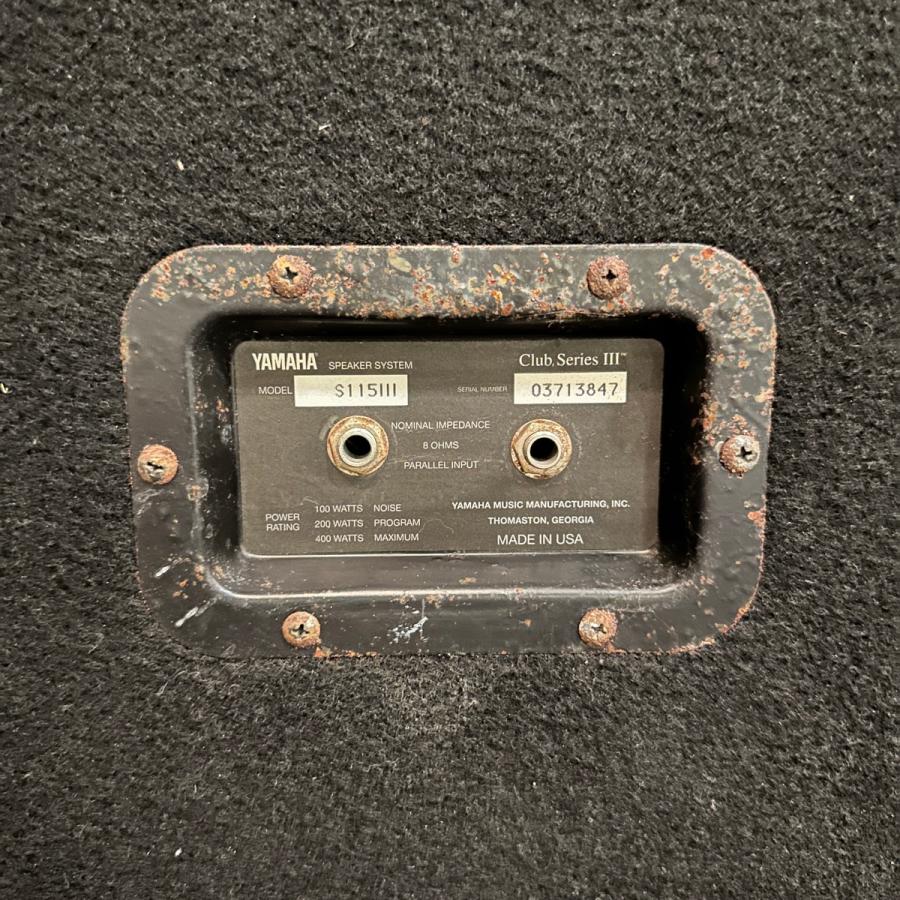 YAMAHA Yamaha S115III ヤマハ PAスピーカー ステージ PA -d477 : GrunSound Yahoo!店 - 通販 - Yahoo!ショッピング