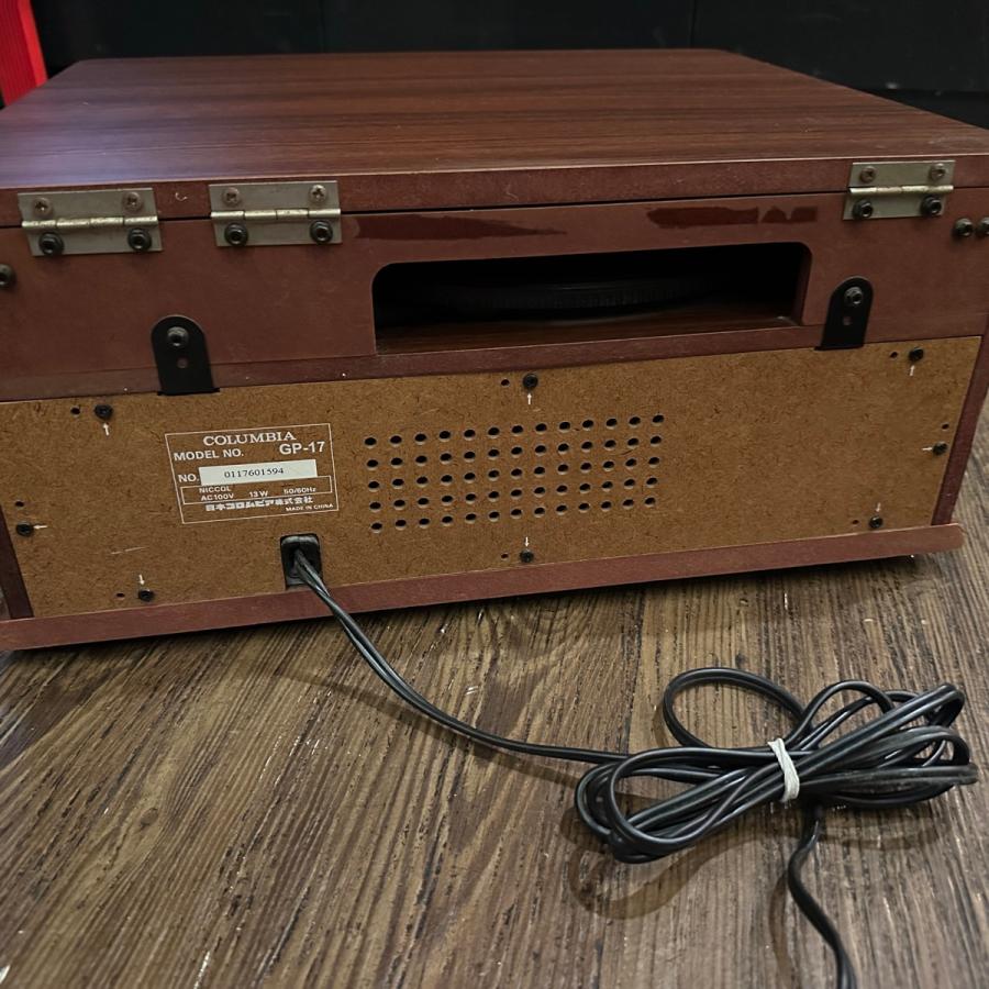 DENON（デノン） COLUMBIA GP-17 レコードプレーヤー スピーカー付き ダイレクトドライブ 昭和レトロ 動作確認済み ...