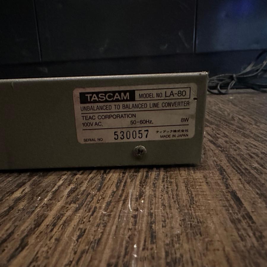 Tascam LA-80 アンバランス/バランスラインコンバーター -e357 : e357s240216 : GrunSound Yahoo!店 - 通販 - Yahoo!ショッピング
