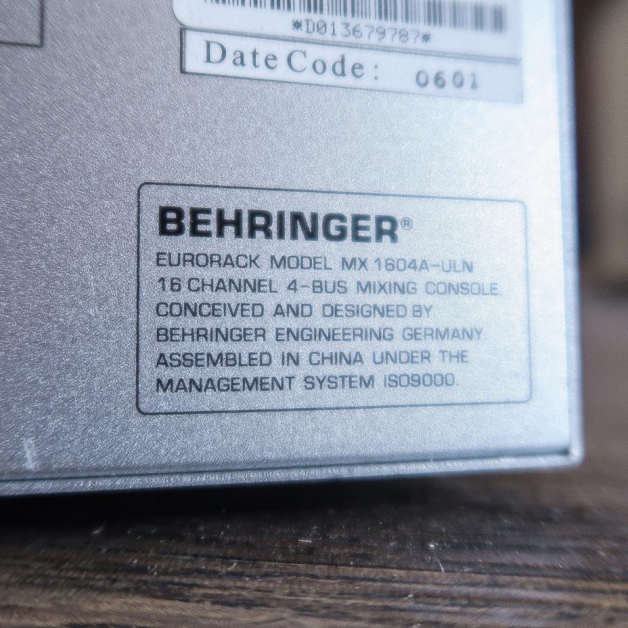 behringer MX1604A ベリンガー ミキサー -GRUN SOUND-u860- : GrunSound Yahoo!店 - 通販 ...