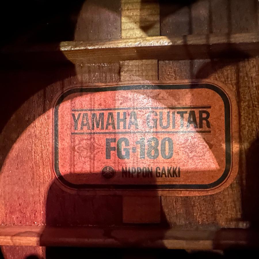 YAMAHA Yamaha FG-180 Red Label Acoustic Guitar アコースティックギター ヤマハ -z616 : GrunSound Yahoo!店 - 通販 ...