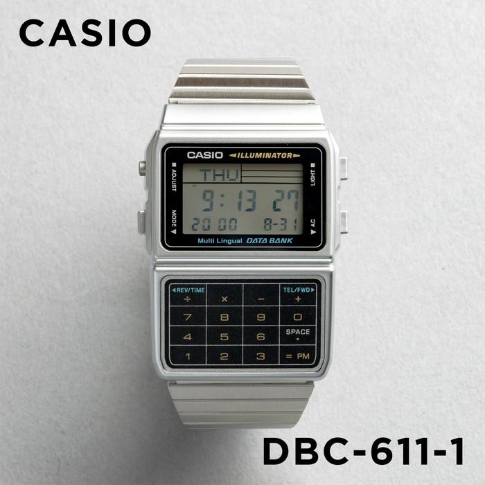 並行輸入品 10年保証 日本未発売 CASIO DATA BANK カシオ データバンク DBC-611-1 腕時計 時計 ブランド メンズ 男の子 デジタル テレメモ 電卓 計算機 ...