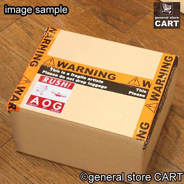 梱包 取扱注意シール ラベル RUSH AOG 航空機待機中 至急お届け Aircraft On Ground Shipping Label ...