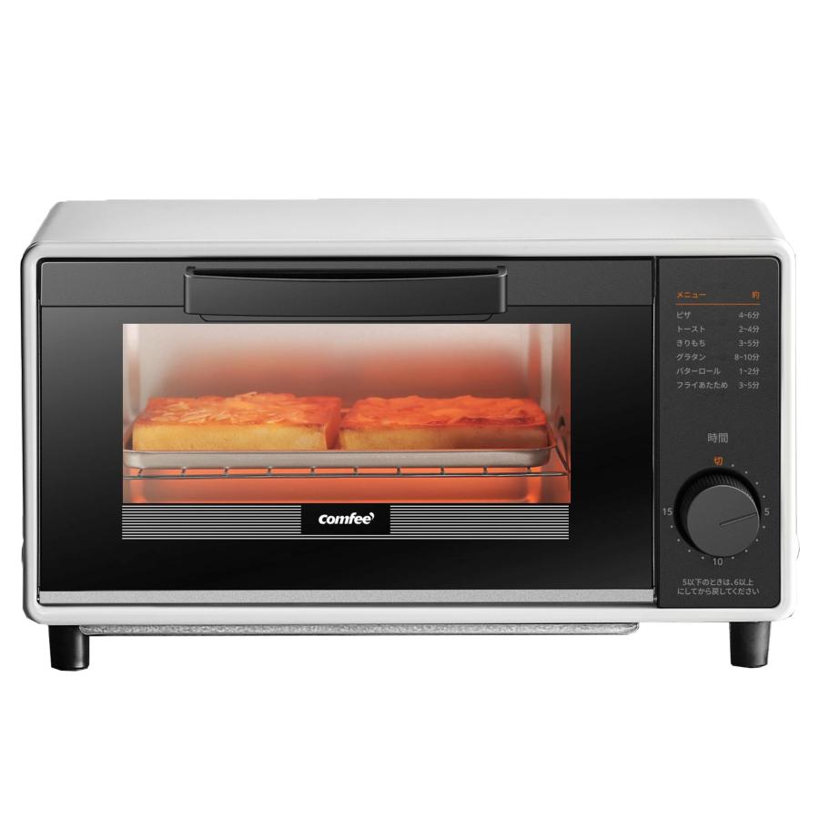 COMFEE' オーブン・トースター トースター 2枚焼き 8L 80℃?230℃無段階温度調節 15分タイマー付き 最大1000W出力 焼 : ぽちっとほわっと - 通販 - Yahoo ...