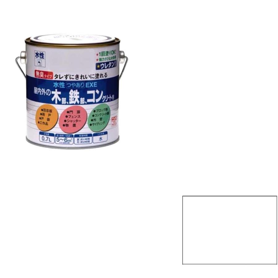 ニッペ ペンキ 塗料 水性つやありEXE 0.7L ホワイト 水性 つやあり 屋内外 日本製 4976124420115 : ジーエスショップ - 通販 - Yahoo!ショッピング