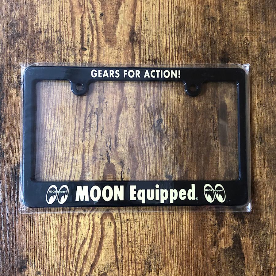 MOONEYES 126cc以上 バイク用 ムーンアイズ ライセンスフレーム MOON Equipped アメリカン雑貨 : GS STATION - 通販 - Yahoo!ショッピング