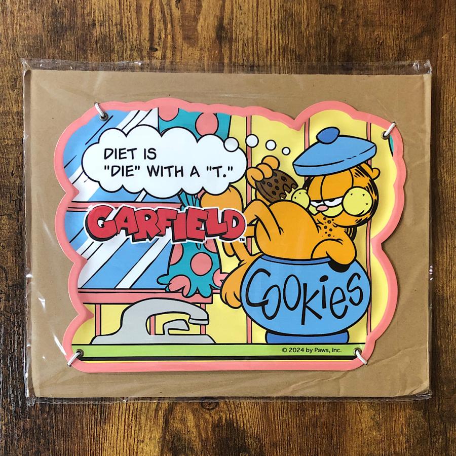 GARFIELD MINI EMBOSS METAL SIGN A ガーフィールド エンボスメタルサイン ブリキ看板 アメリカン雑貨 : GS ...