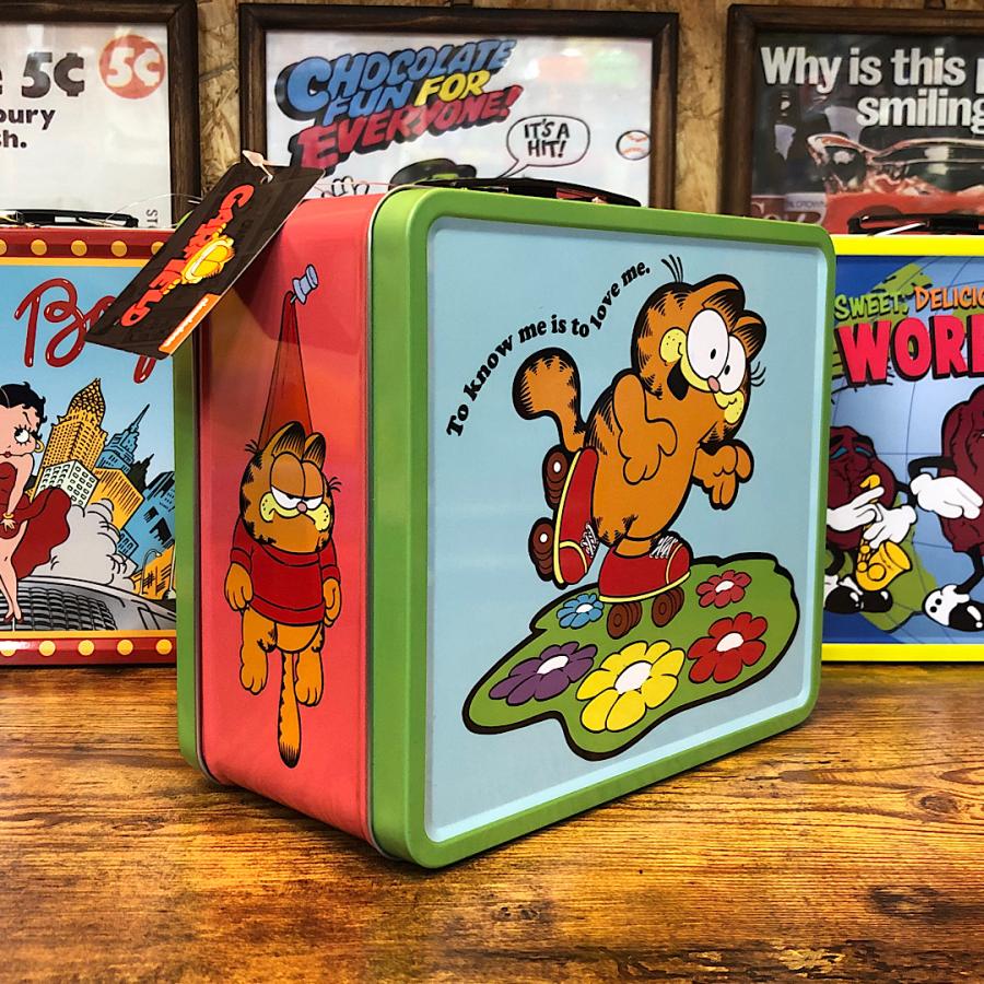 Garfield VINTAGE LUNCH BOX ガーフィールド ランチボックス お弁当箱 収納ボックス アメリカン雑貨 : GS ...