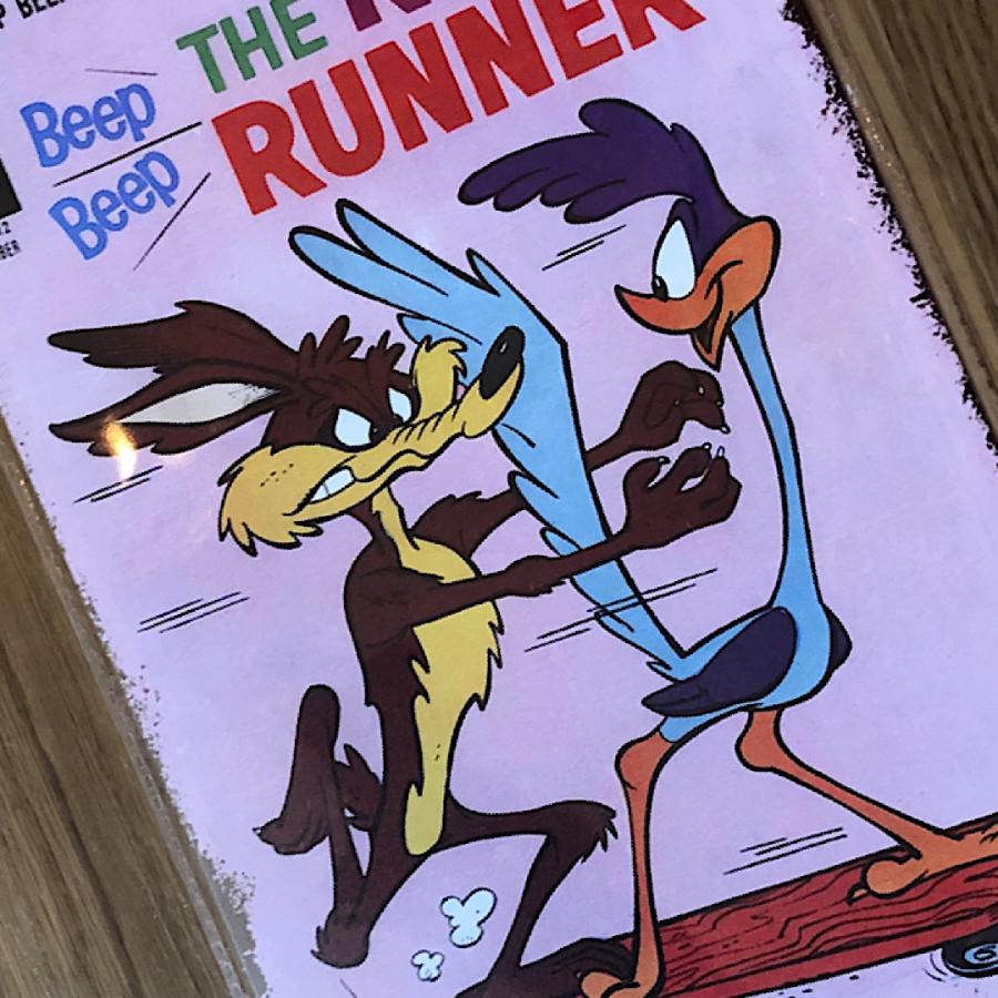 ティンサイン ROAD RUNNER ロードランナー ワイリーコヨーテ Beep メタルサイン ブリキ看板 インテリア アメリカン雑貨 ...