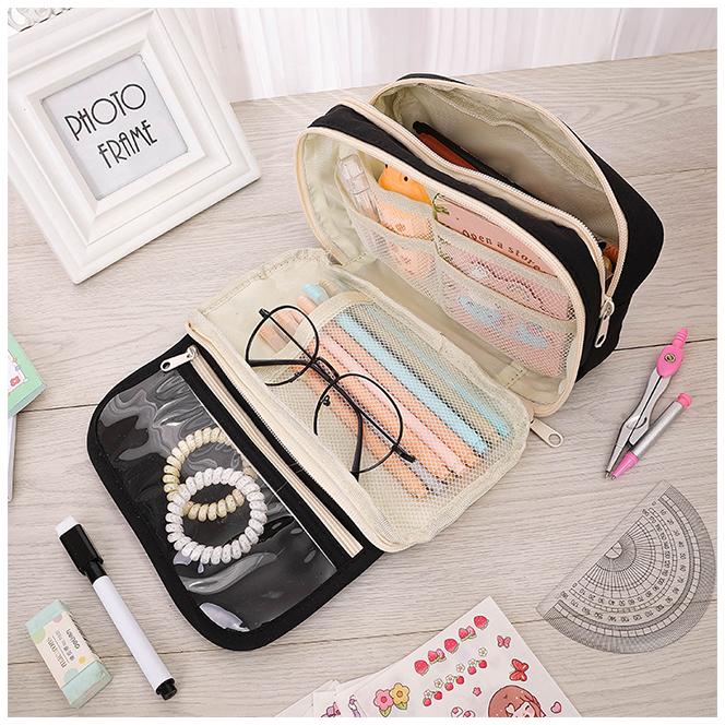 ペンケース 筆箱 大容量 収納 おしゃれ シンプル 小学校 女子 男子 中学生 高校生 大学生 かわいい 多機能 : gsgs-shopping - 通販 - Yahoo!ショッピング