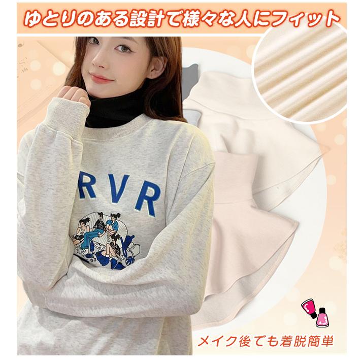 【2点20%・3点30%OFF】春新作 ネックカバー 2タイプ ハイネック ネックウォーマー 首 マフラー タートルネック 付け襟 両面起毛 防寒 レディース メンズ 爆買 : gsgs ...