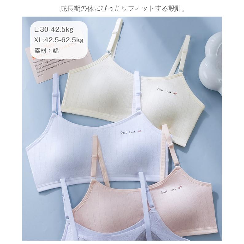 ジュニアブラ ブラジャー スポーツブラ ノンワイヤ 下着 綿 パット付き キッズブラー インナー 青春期 成長期 部活 中学生 子供用 小学生 女の子 : gsgs-shopping - 通販 ...