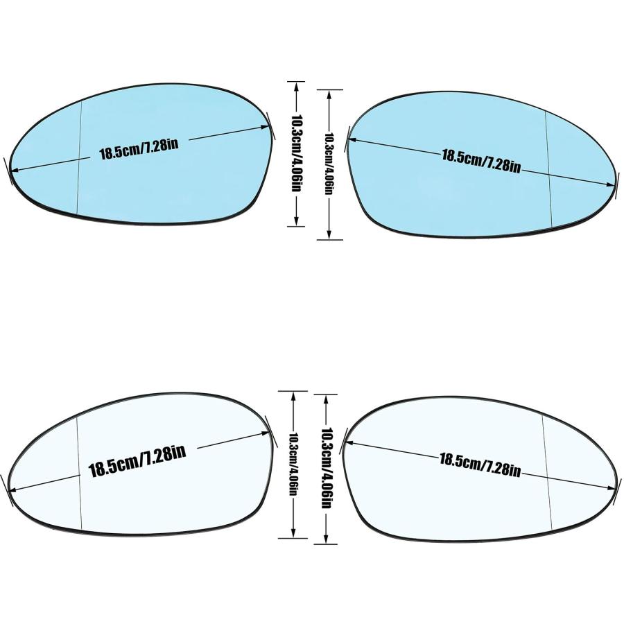 BMW E90 E92 E91 E93 E82 E88 E86 E85 Z4 51167157247 51167157246用サイドミラー ガラス : GSMストア - 通販 - Yahoo ...