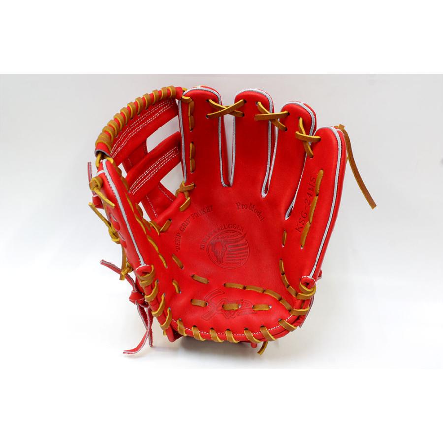 久保田スラッガー 2025 硬式 グローブ 内野手 KSG-24MS GRオレンジ セカンド ショート サード 使いやすいサイズ 高校野球対応 野球 GTK : ベースボールショップGTK ...