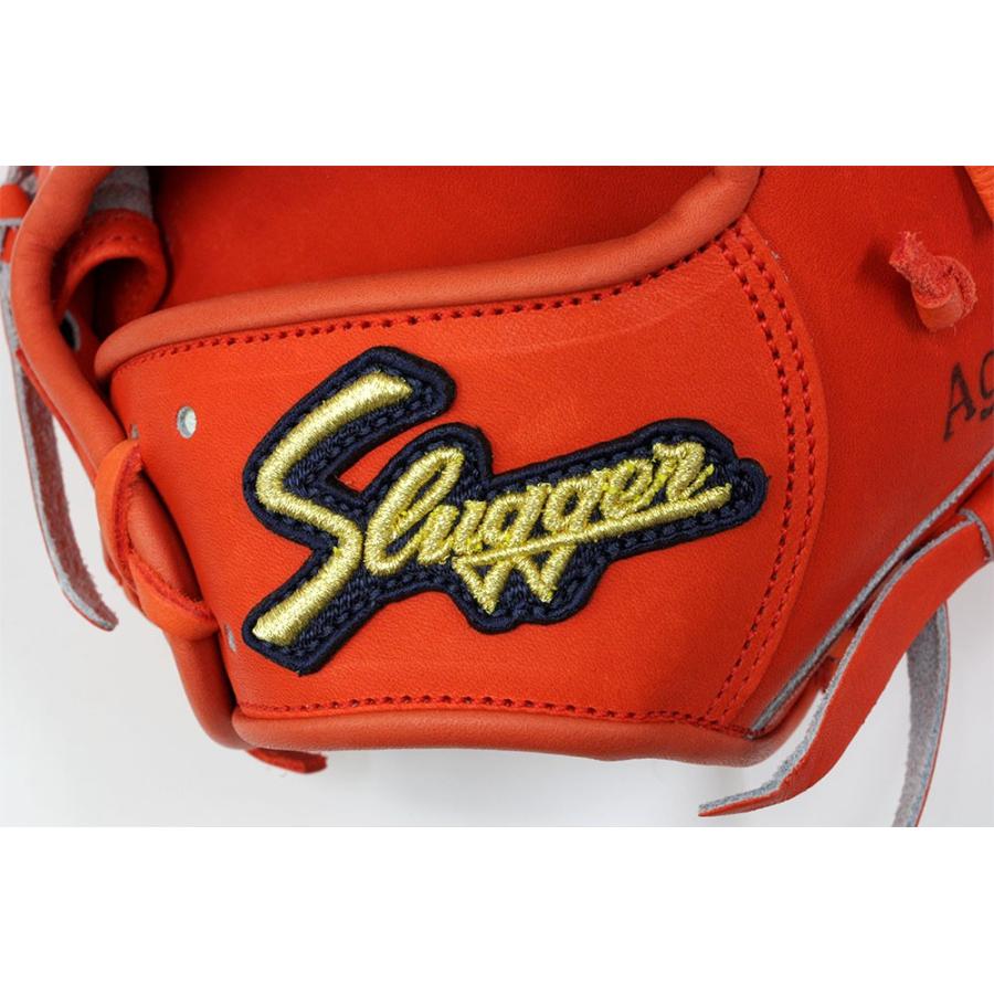 久保田スラッガー 硬式 グローブ KSG-MP24 Fオレンジ 内野手用 ショート向け高校野球対応 【冬バーゲン★特別送料無料！】