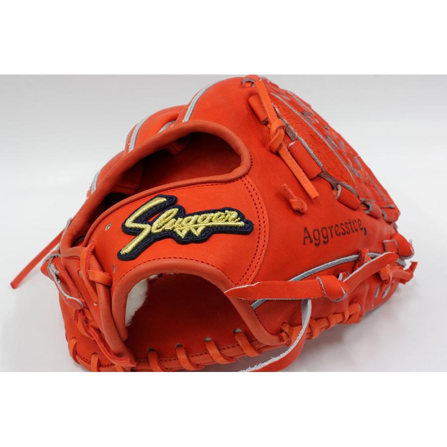 久保田スラッガー 硬式 グローブ KSG-MP24 Fオレンジ 内野手用 ショート向け高校野球対応 【冬バーゲン★特別送料無料！】
