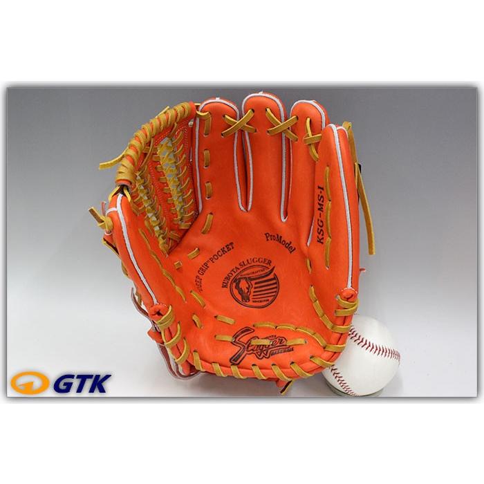 久保田スラッガー 2025 硬式グローブ 内野手 KSG-MS1 DPオレンジ×タン紐 セカンド ショート 手入れ部小さめ ミドルサイズ : ベースボールショップGTK - 通販 ...