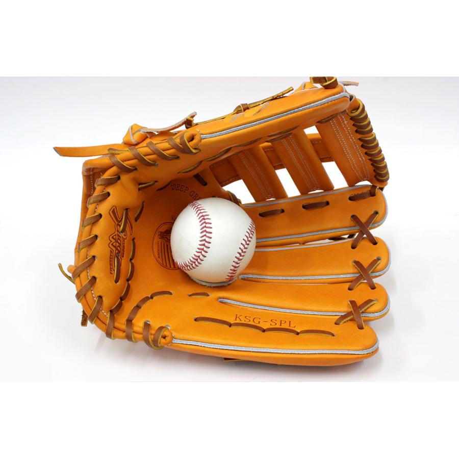 久保田スラッガー 硬式 グローブ KSG-SPL DPオレンジ 外野手用 大きめのサイズと深めのポケット 高校野球対応 : ベースボールショップGTK - 通販 - Yahoo!ショッピング
